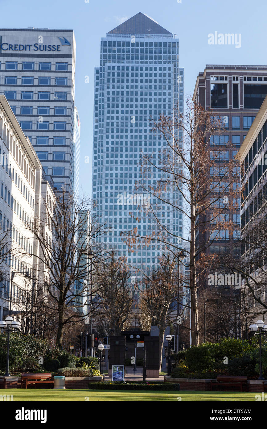 london docklands canary wharf england uk Stock Photo - Alamy