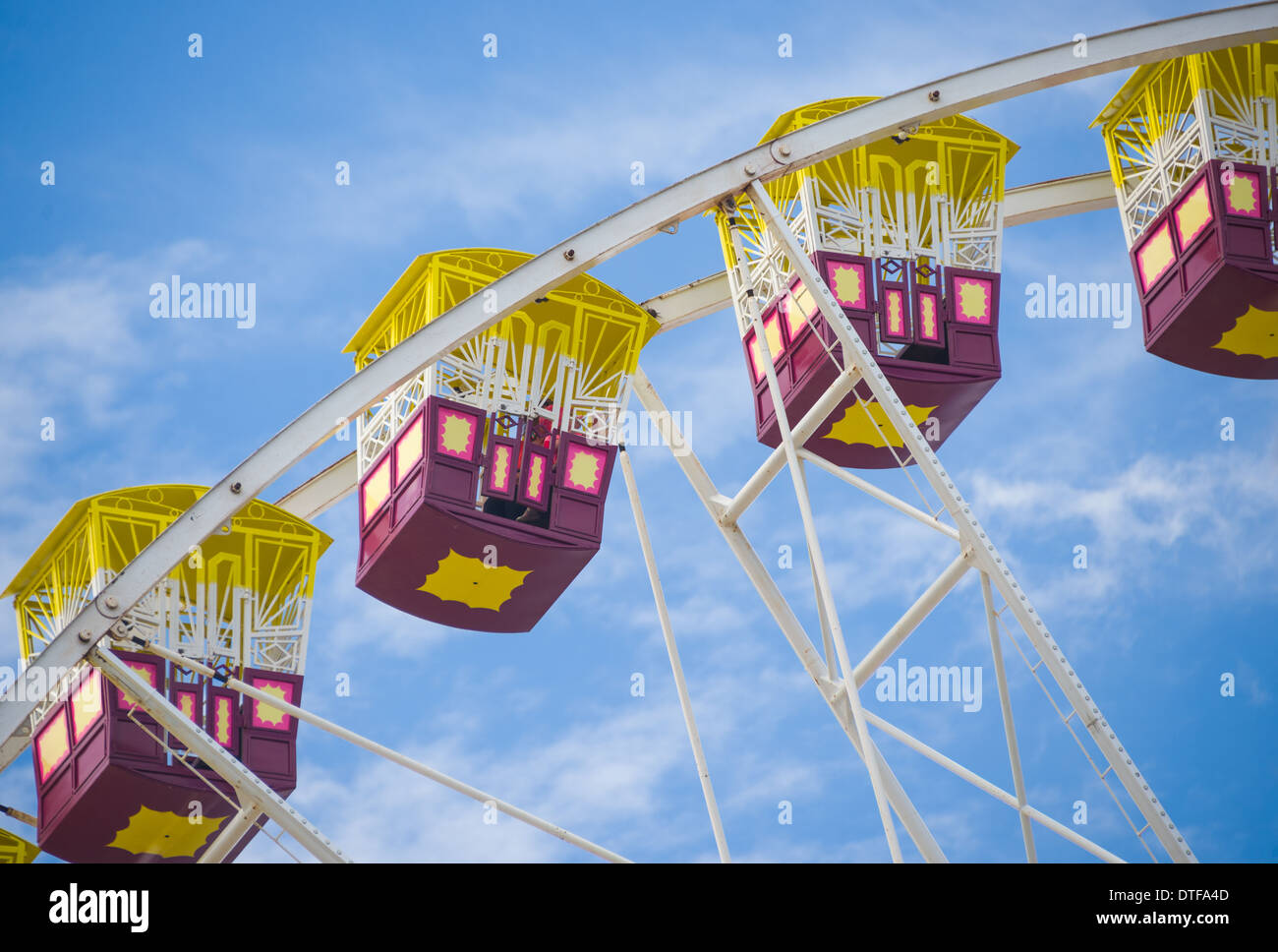 Colourful ferris wheel located on the Geelong Eastern Beach foreshore ...