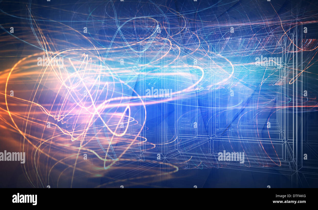 Abstract colorful technology background with blurred light lines Stock ...