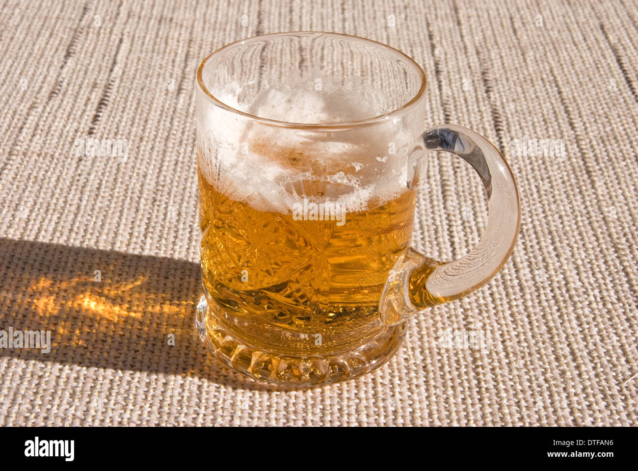Cool glass of lager Stock Photo - Alamy