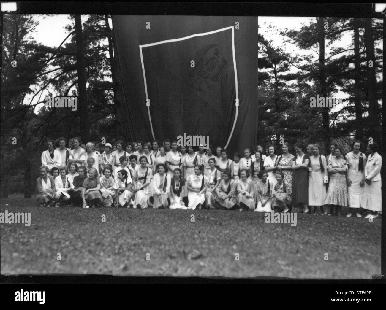 This group portrait from 1933 shows women of Western College, with ...