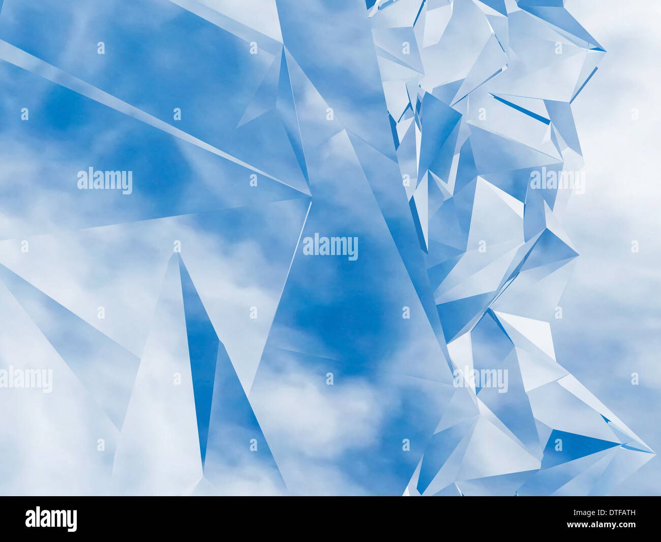 Blue abstract geometric background with polygon surface Stock Photo - Alamy