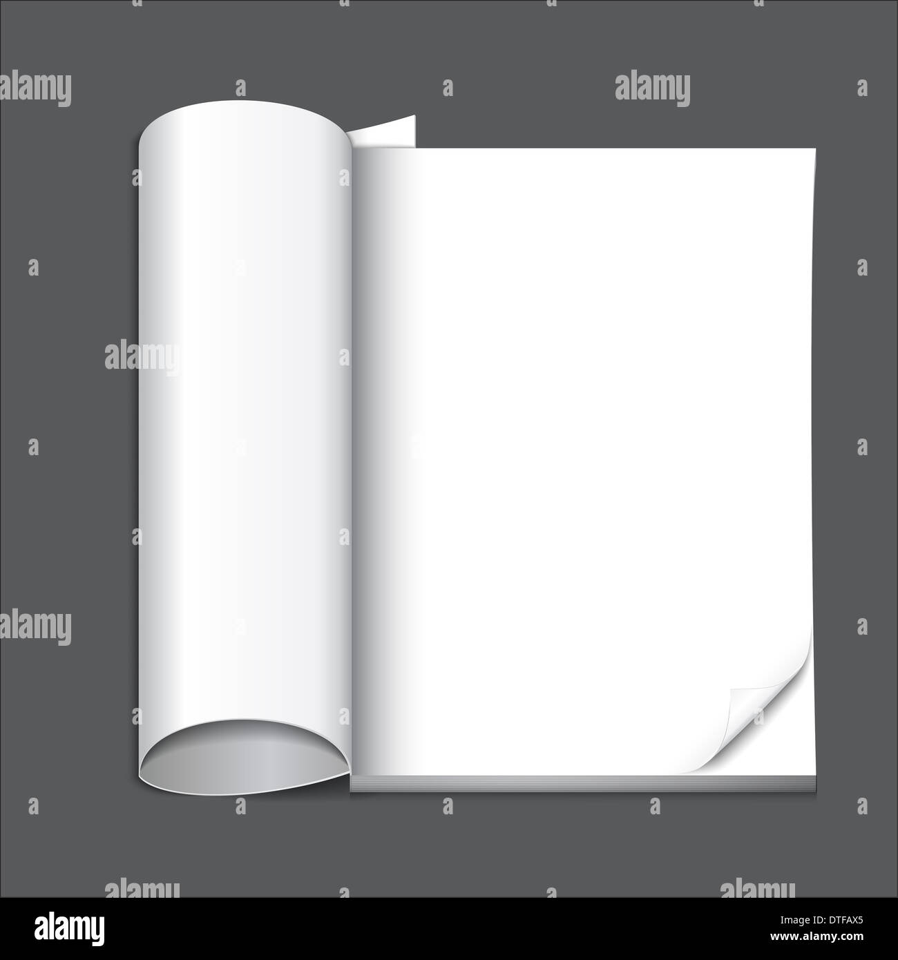 blank magazine page, ready for your design Stock Photo - Alamy