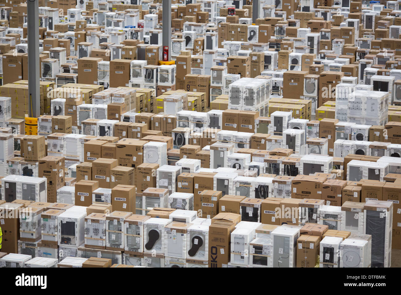 Bolton based AO.Com at their distribution centre in Crewe Pictured ...