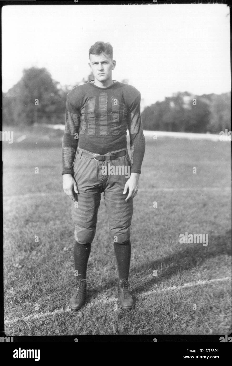 Daniel Webster Brickley, seen here in his 1926 football uniform, was a ...