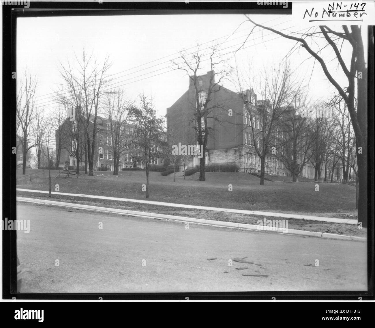 This historical photograph shows McGuffey Hall from the southwest side ...