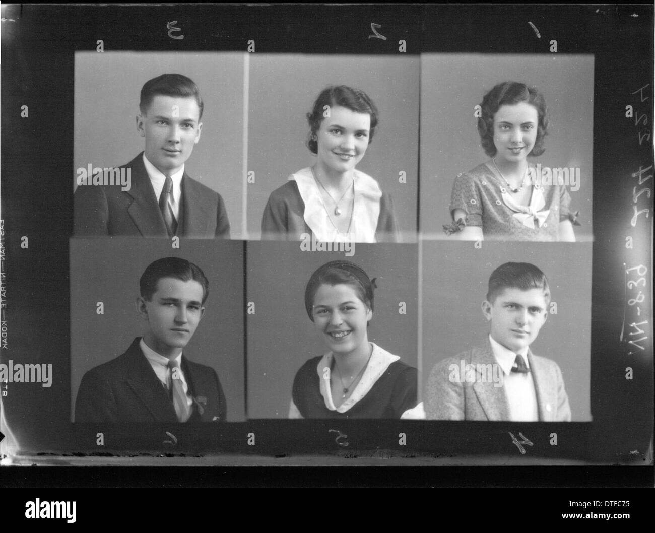 This collection of yearbook portraits from McGuffey High School in 1933 ...