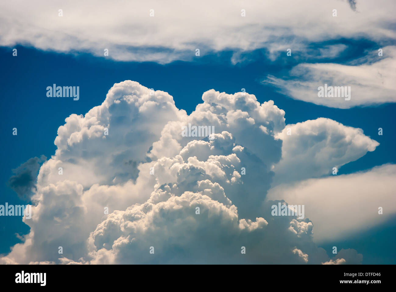 Blue sky and various cloud formations Stock Photo - Alamy