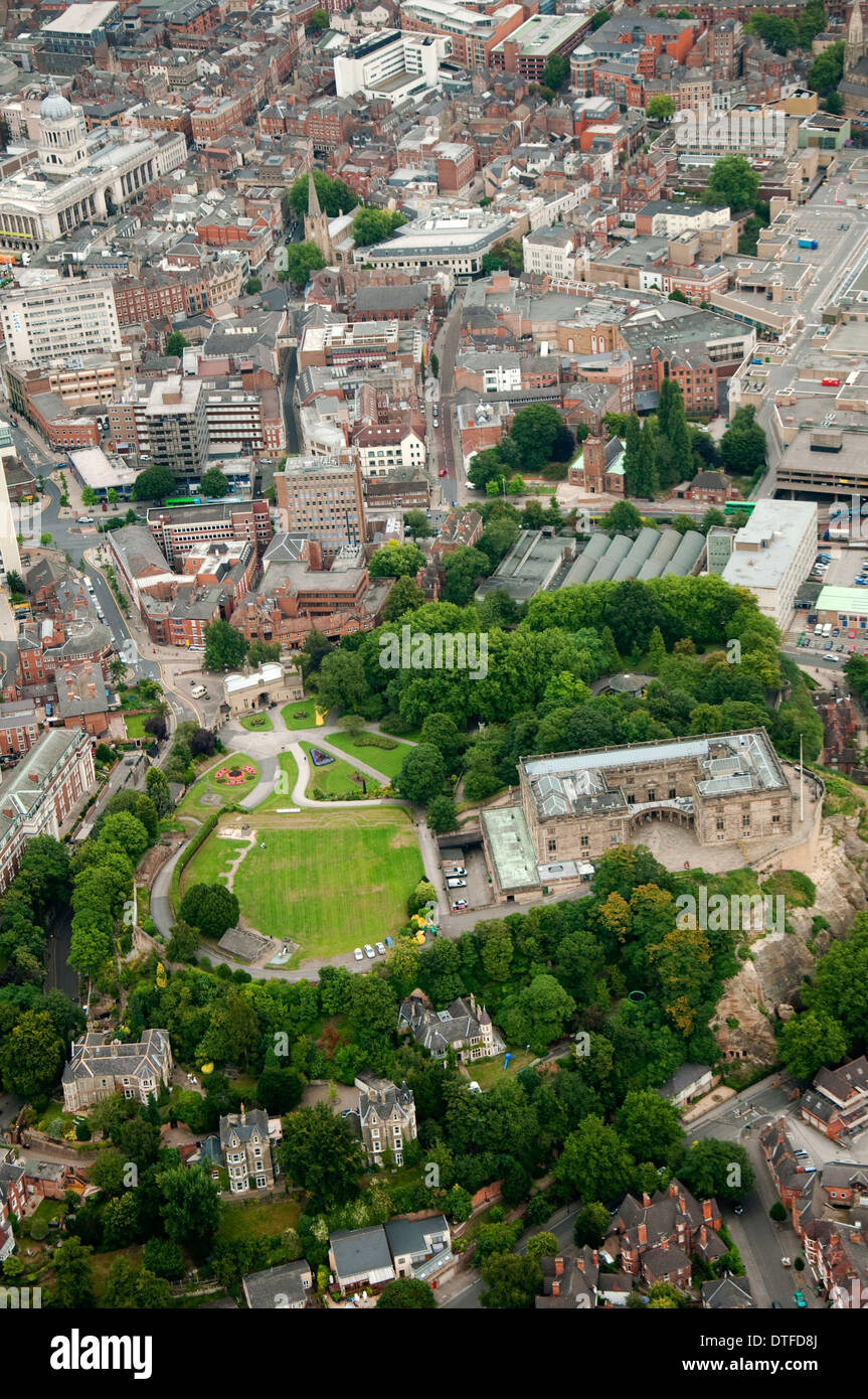 Nottingham castle aerial hi-res stock photography and images - Alamy