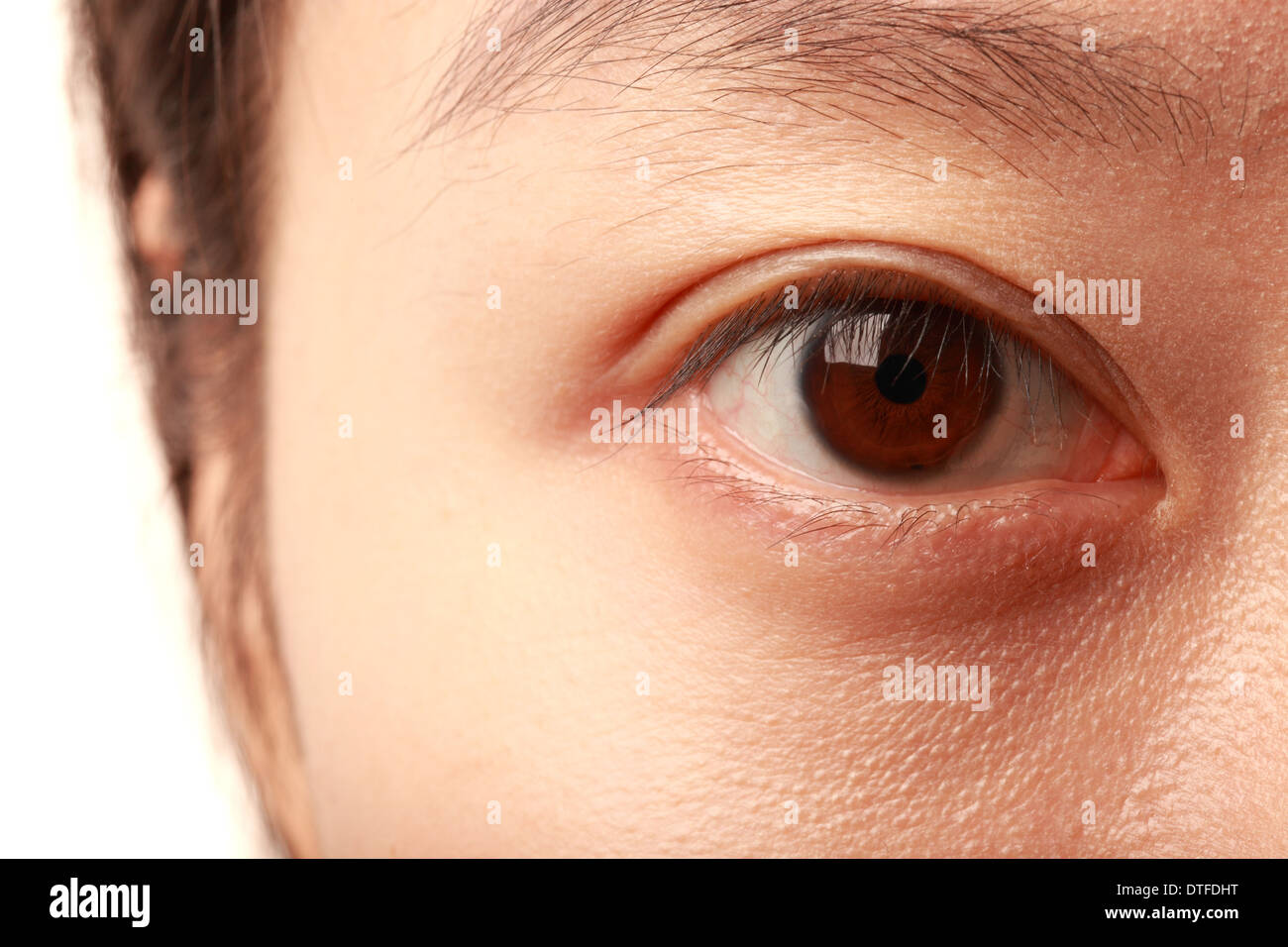 Closeup view of an asian female eye Stock Photo - Alamy