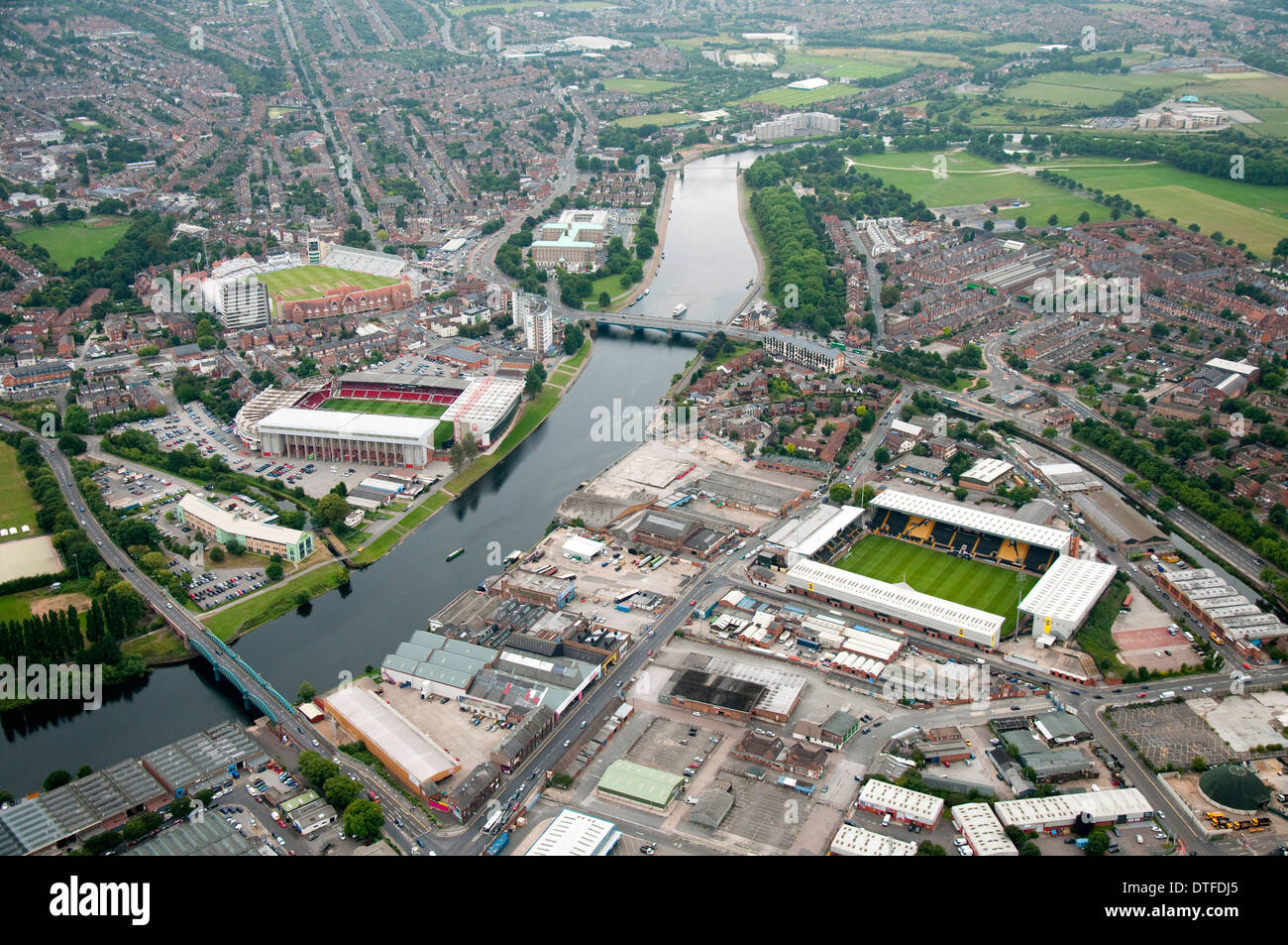 River Trent And City Ground Stock Photos & River Trent And City Ground ...