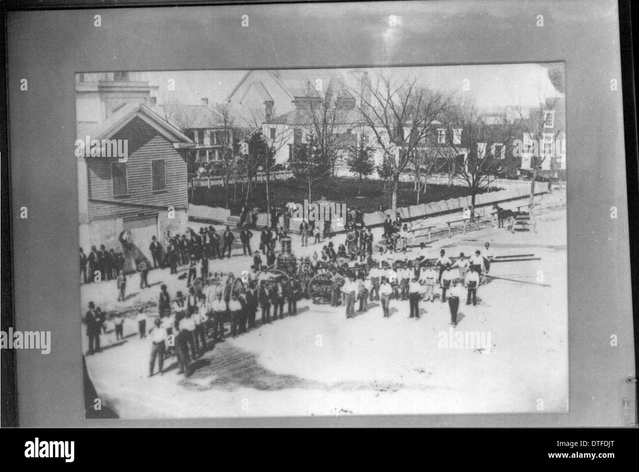 This historical photograph from 1870 captures the Oxford Fire ...