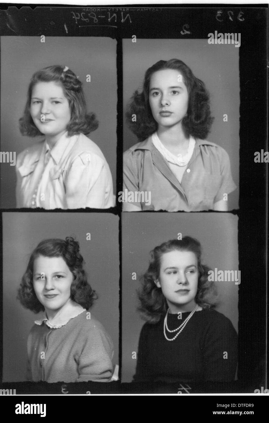 A collection of yearbook portraits from McGuffey High School in 1940 ...