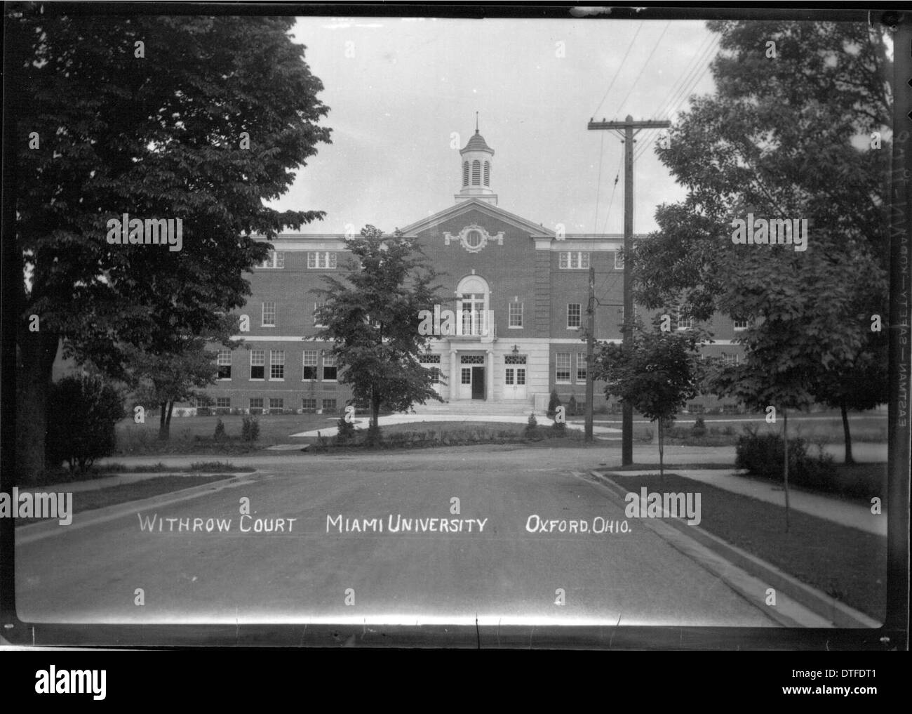 This historical photograph of Withrow Court at Miami University, Oxford ...