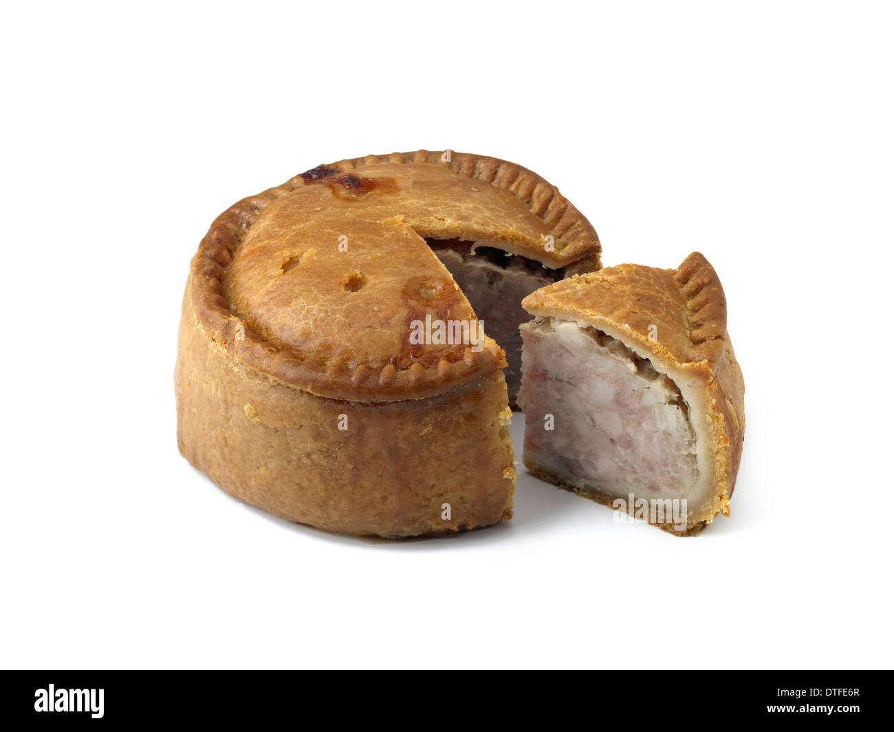 pork pie and slice Stock Photo - Alamy