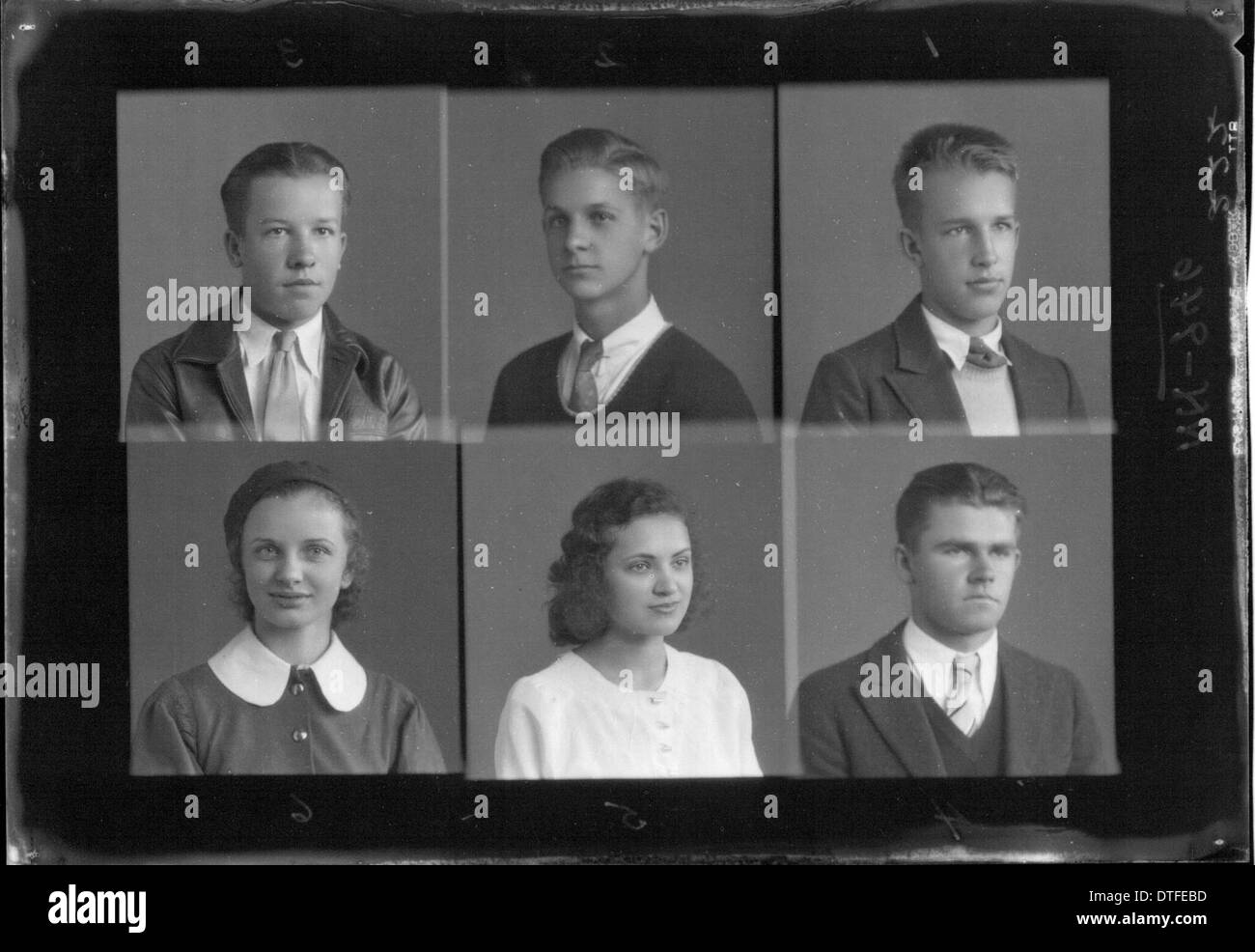 McGuffey High School yearbook portraits 1933 Stock Photo - Alamy