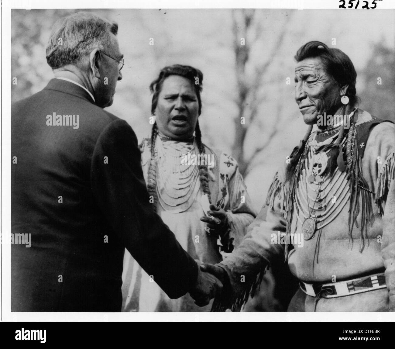 Photograph two native american Black and White Stock Photos & Images ...
