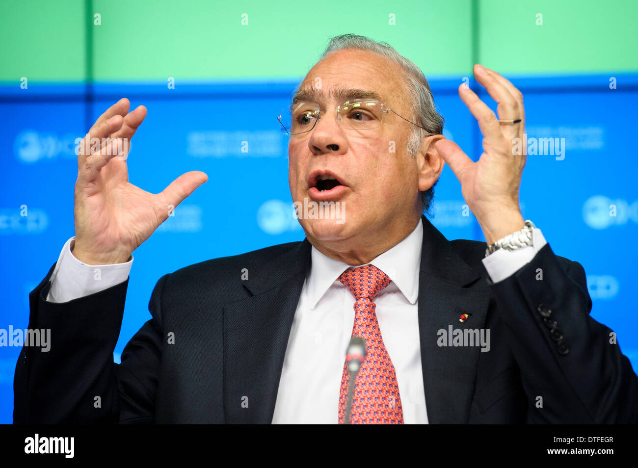 Oecd secretary general angel gurria hi-res stock photography and images ...