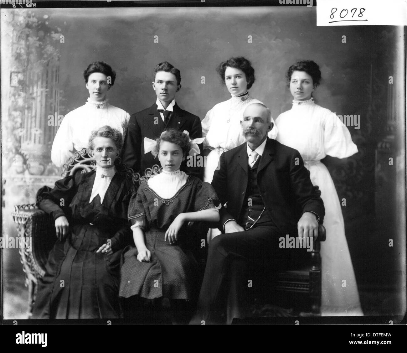 An. N. Miller family portrait 1907 Stock Photo - Alamy