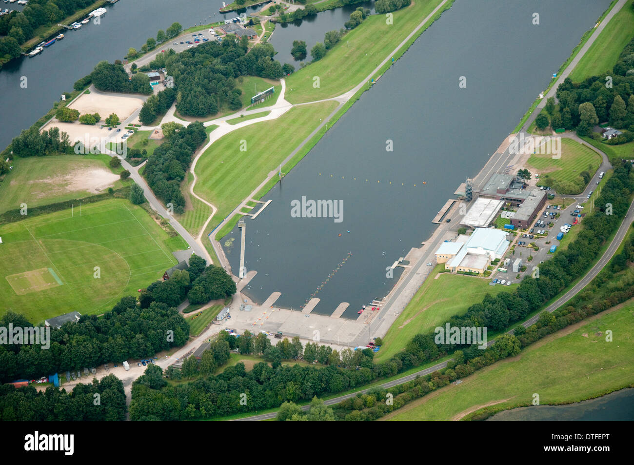 Aerial shot of Holme Pierrepont in Nottingham, Nottinghamshire UK Stock ...