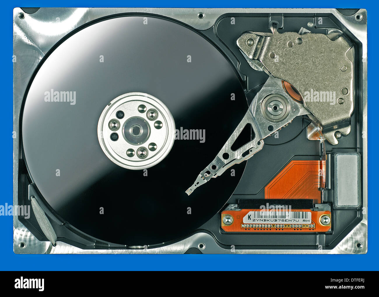Hard disc interior view Stock Photo - Alamy
