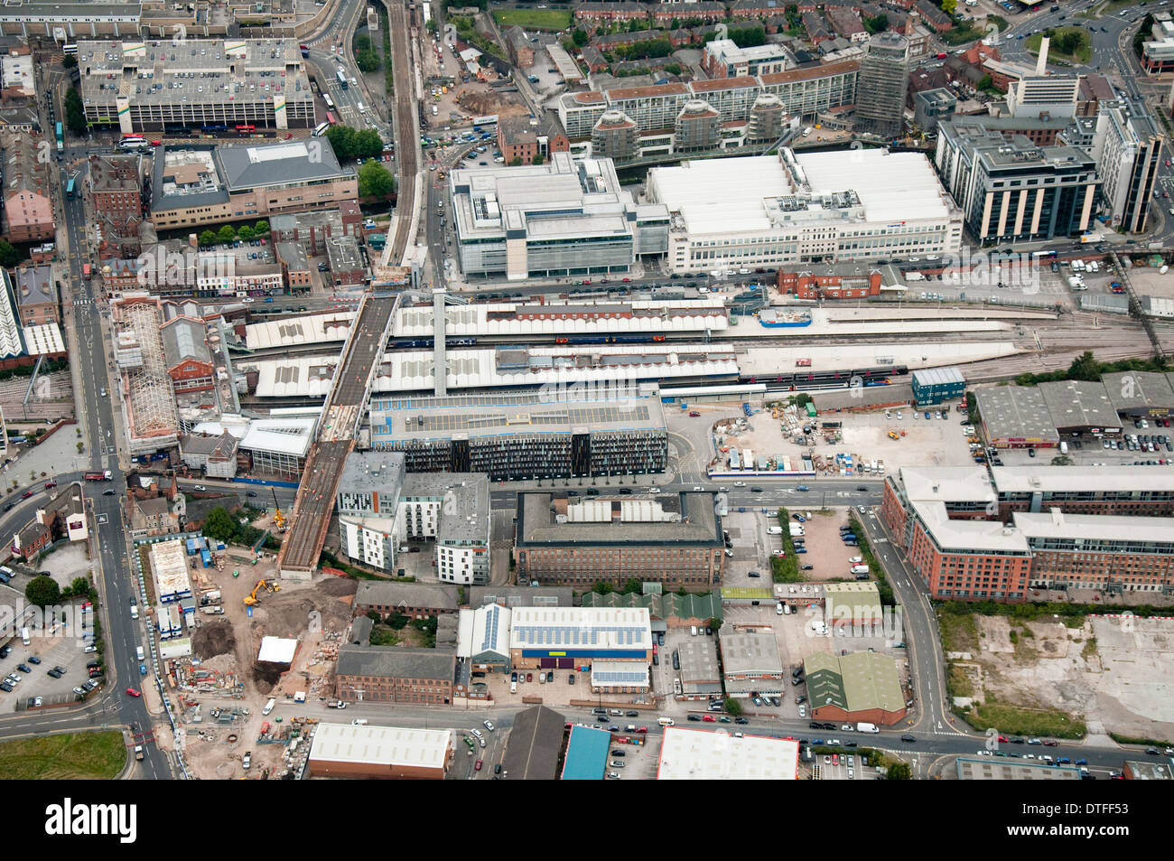 Nottingham station aerial hi-res stock photography and images - Alamy