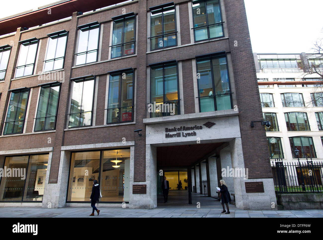 United Kingdom, London : Bank of America Merrill Lynch in the City of ...