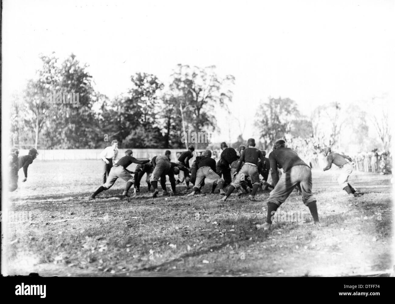 A historic photograph from the 1910 football game between Miami ...