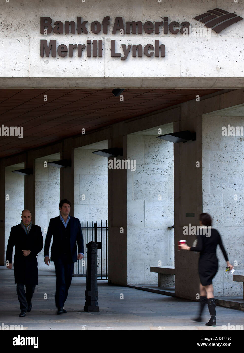 United Kingdom, London : Bank of America Merrill Lynch in the City of ...