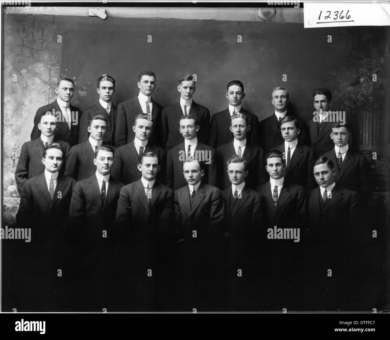 This historical group portrait captures the Omega Psi Rho chapter from ...