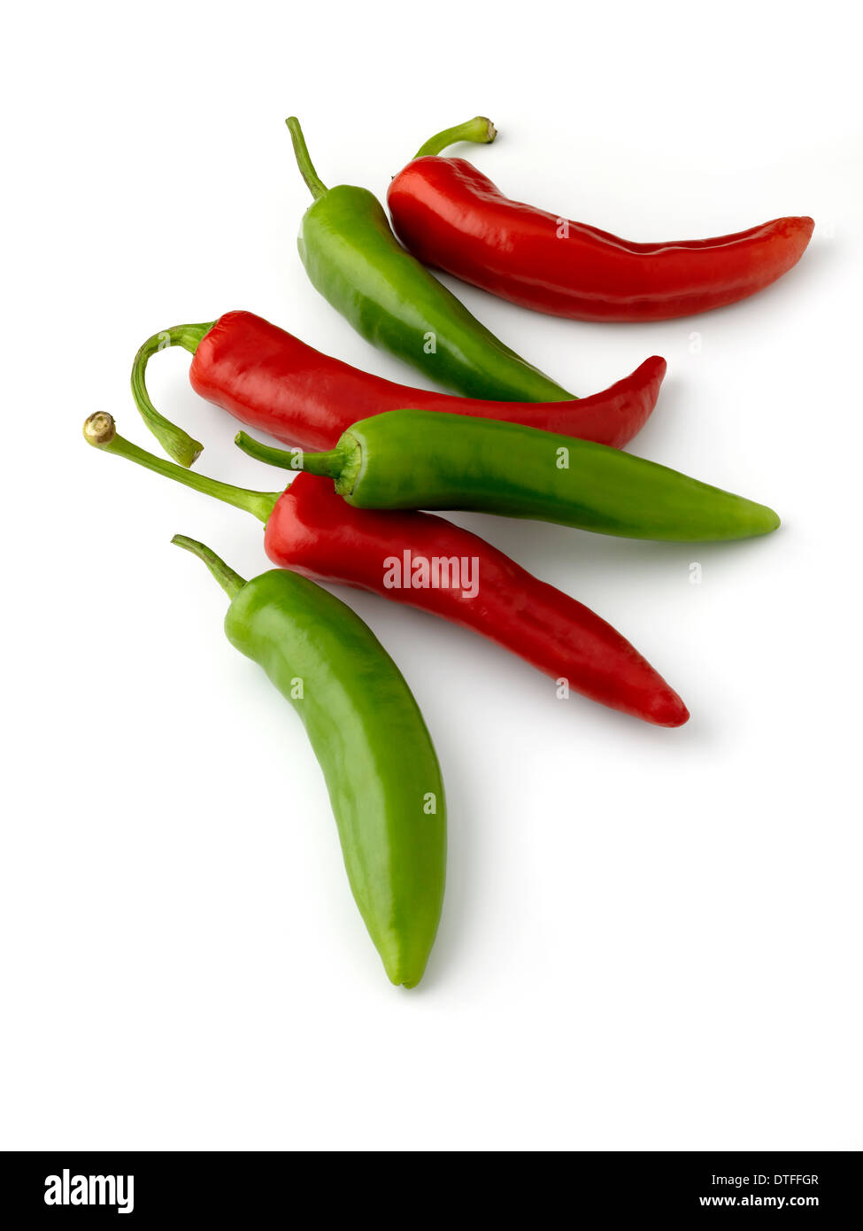 Hot cut green chillies Cut Out Stock Images & Pictures - Alamy