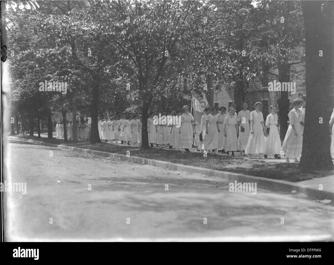 This 1912 photograph captures the May Day celebration at Oxford College ...