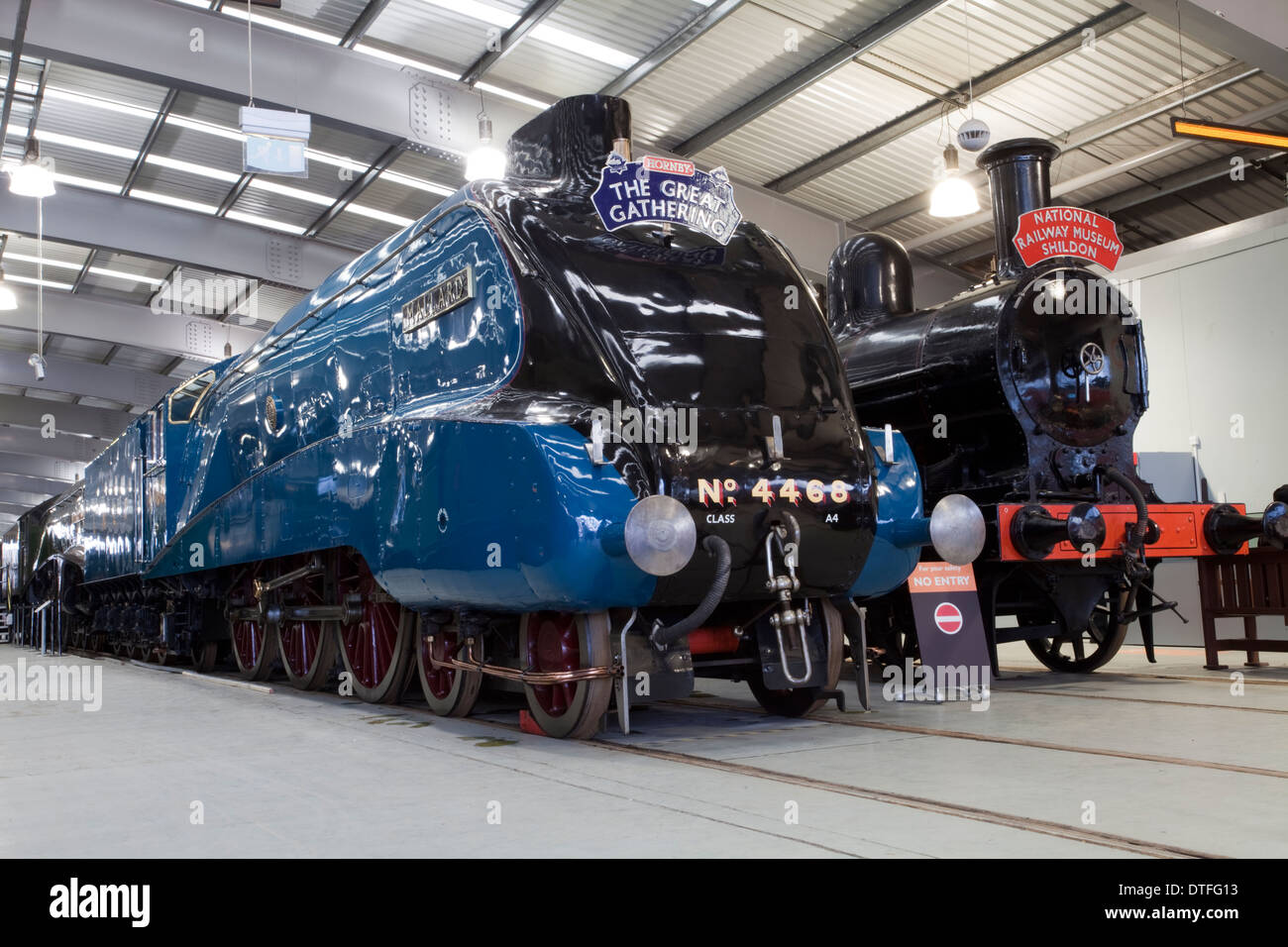 The "Mallard" Class A4 steam locomotive at the National Railway Stock ...