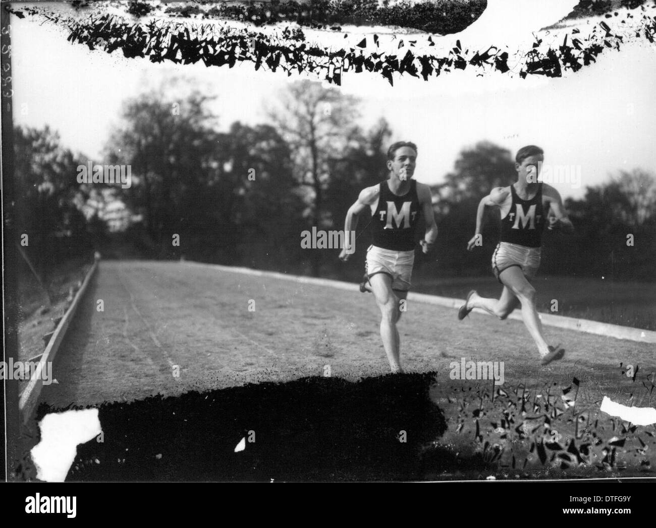 Track uniforms Black and White Stock Photos & Images - Alamy