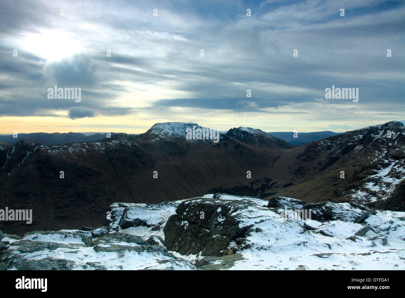 A Chrois and The Cobbler (Ben Arthur) from the summit of Ben Vane, Loch ...