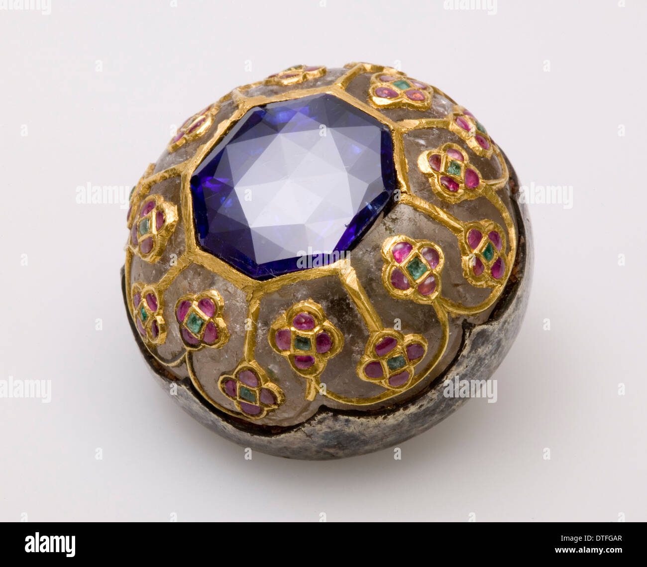 Sapphire turban button Stock Photo - Alamy