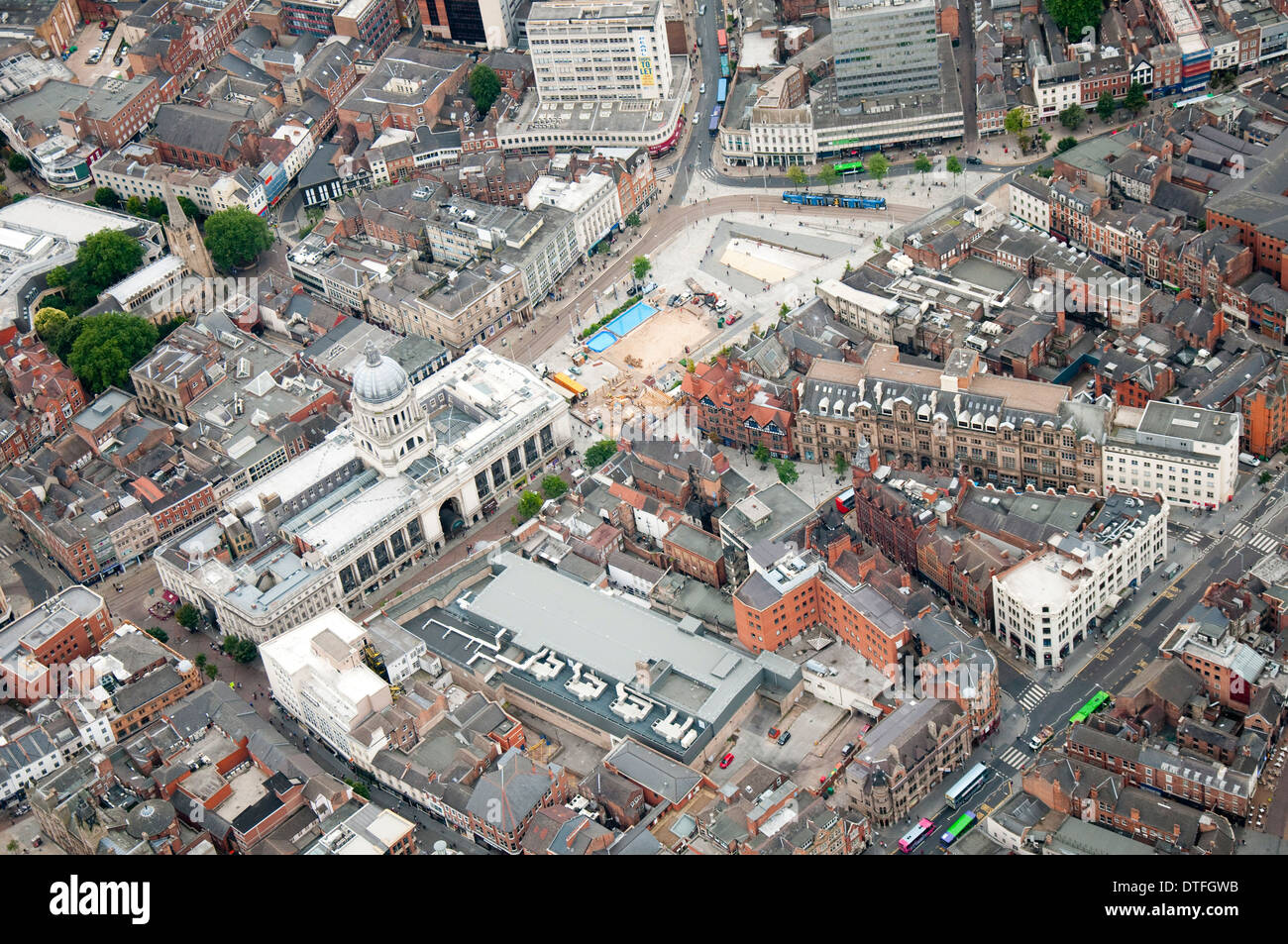 Nottingham trams 2013 hi-res stock photography and images - Alamy