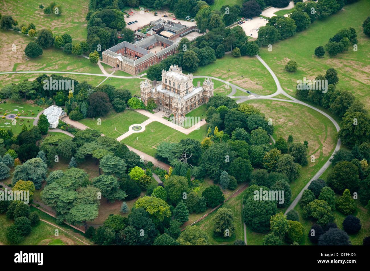Wollaton hall aerial hi-res stock photography and images - Alamy