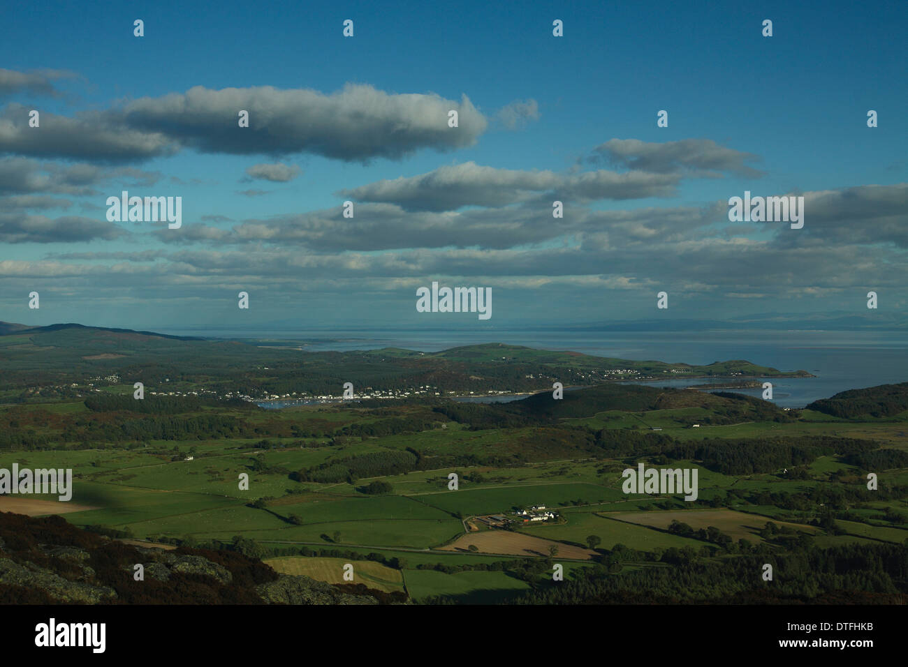 Kippford and the Colvend Coast on the Galloway Coast from Screel above ...