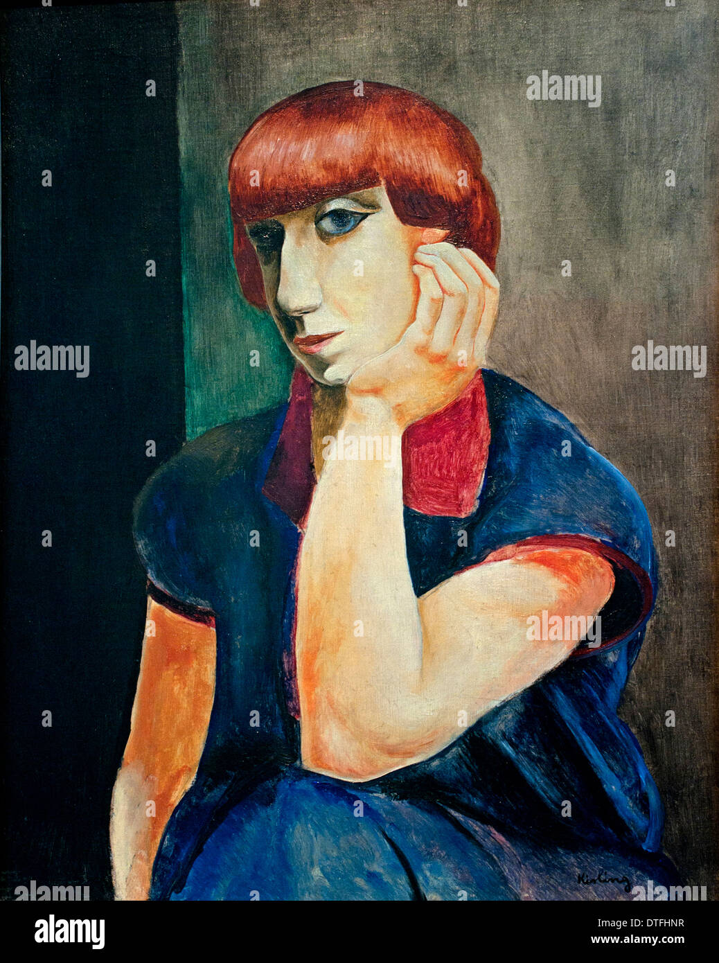 Portrait of Renne Kisling 1921 by Moise Kisling Polish-born French ...