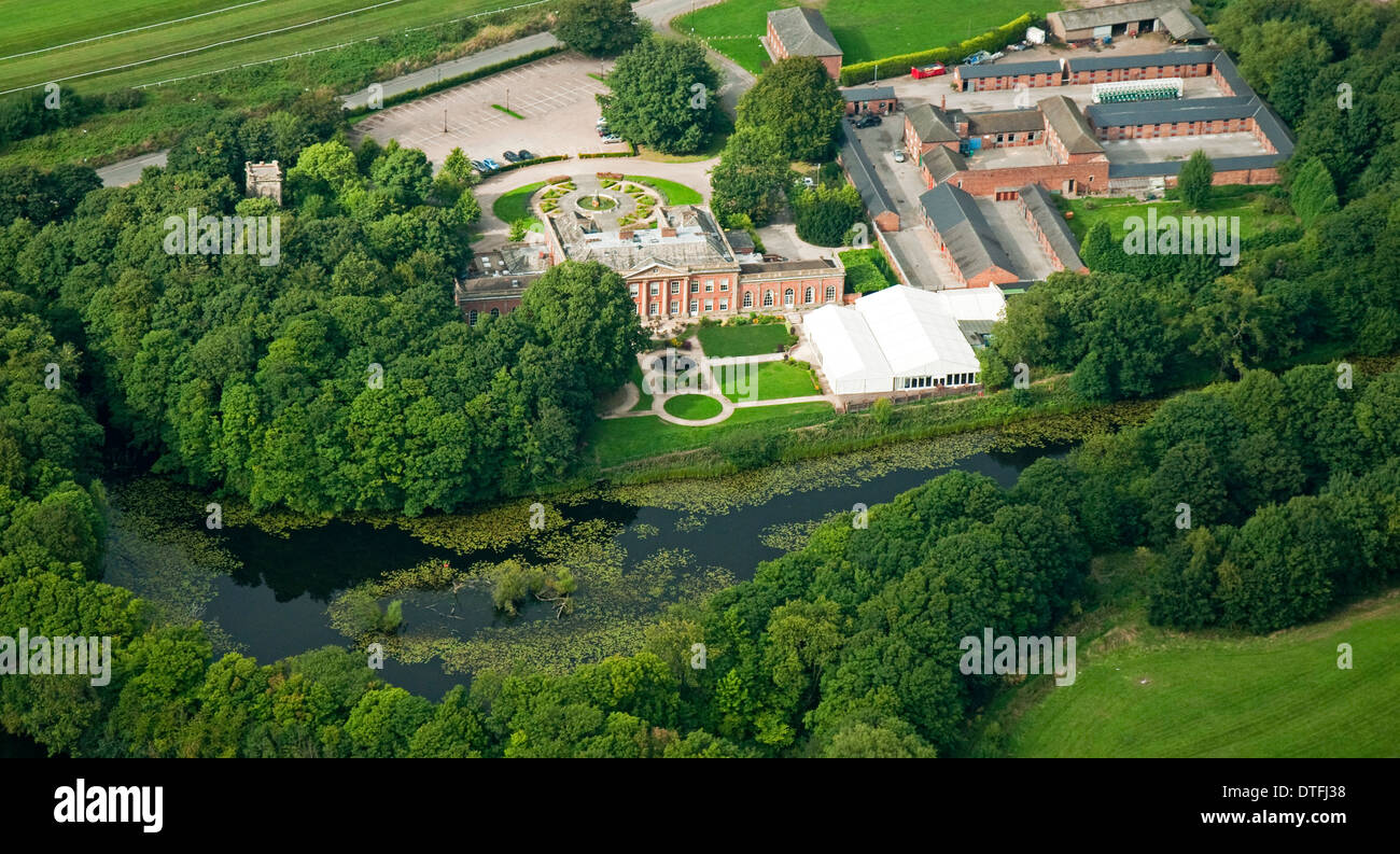 Aerial shot of Colwick Hall Hotel and Colwick Park, Nottingham ...
