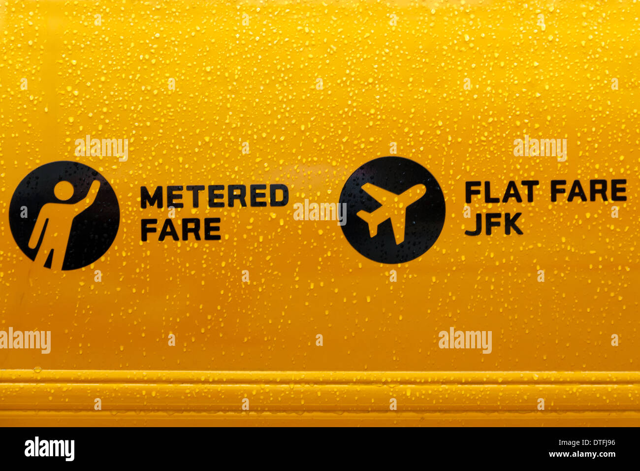 New York taxi cab door logo Stock Photo - Alamy