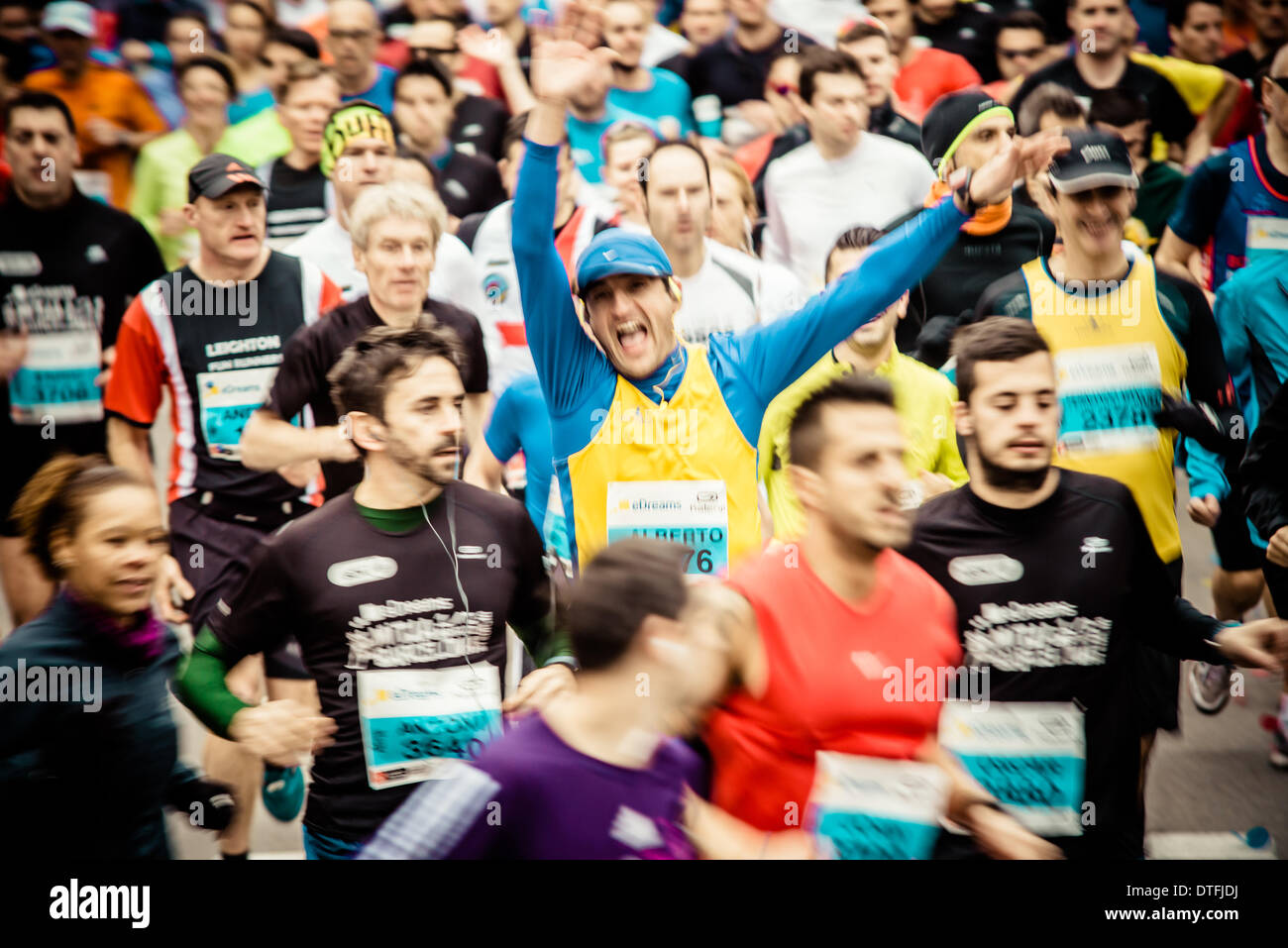 14 barcelona marathon runners hi-res stock photography and images - Alamy