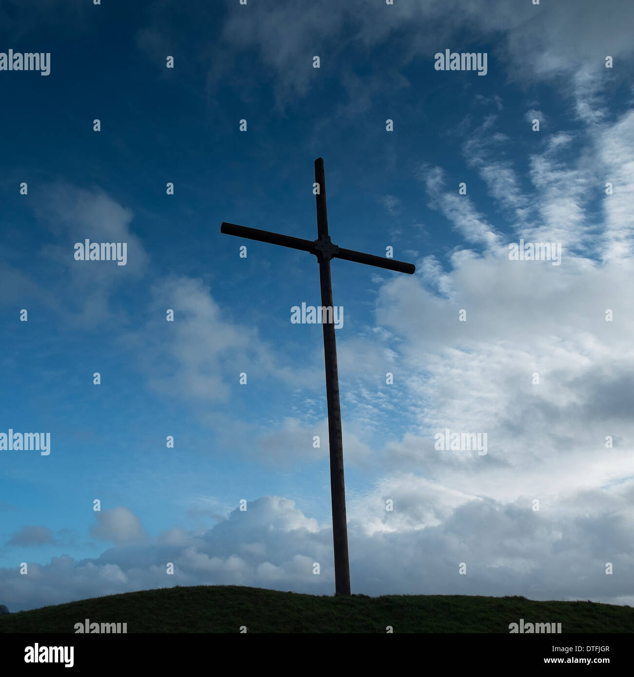 Cross blue hi-res stock photography and images - Alamy