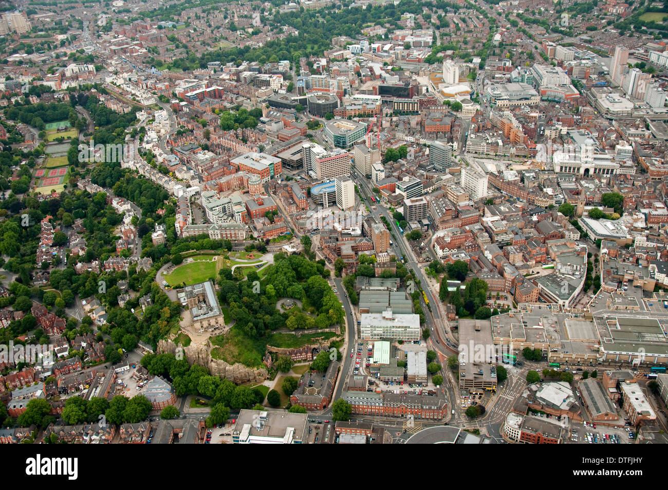 Nottingham aerial hi-res stock photography and images - Alamy