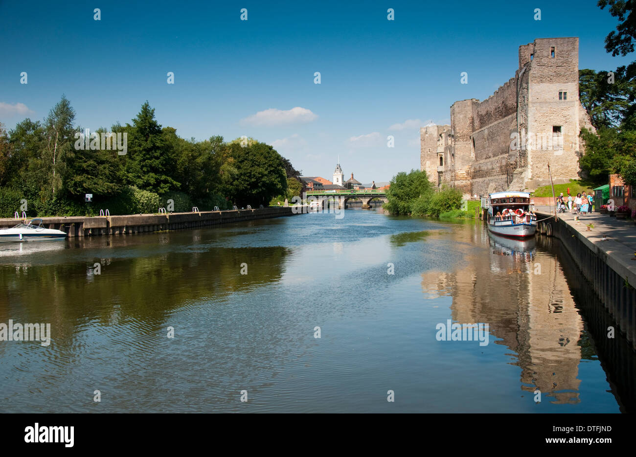 Newark Castle on the River Trent, Nottinghamshire England UK Stock ...