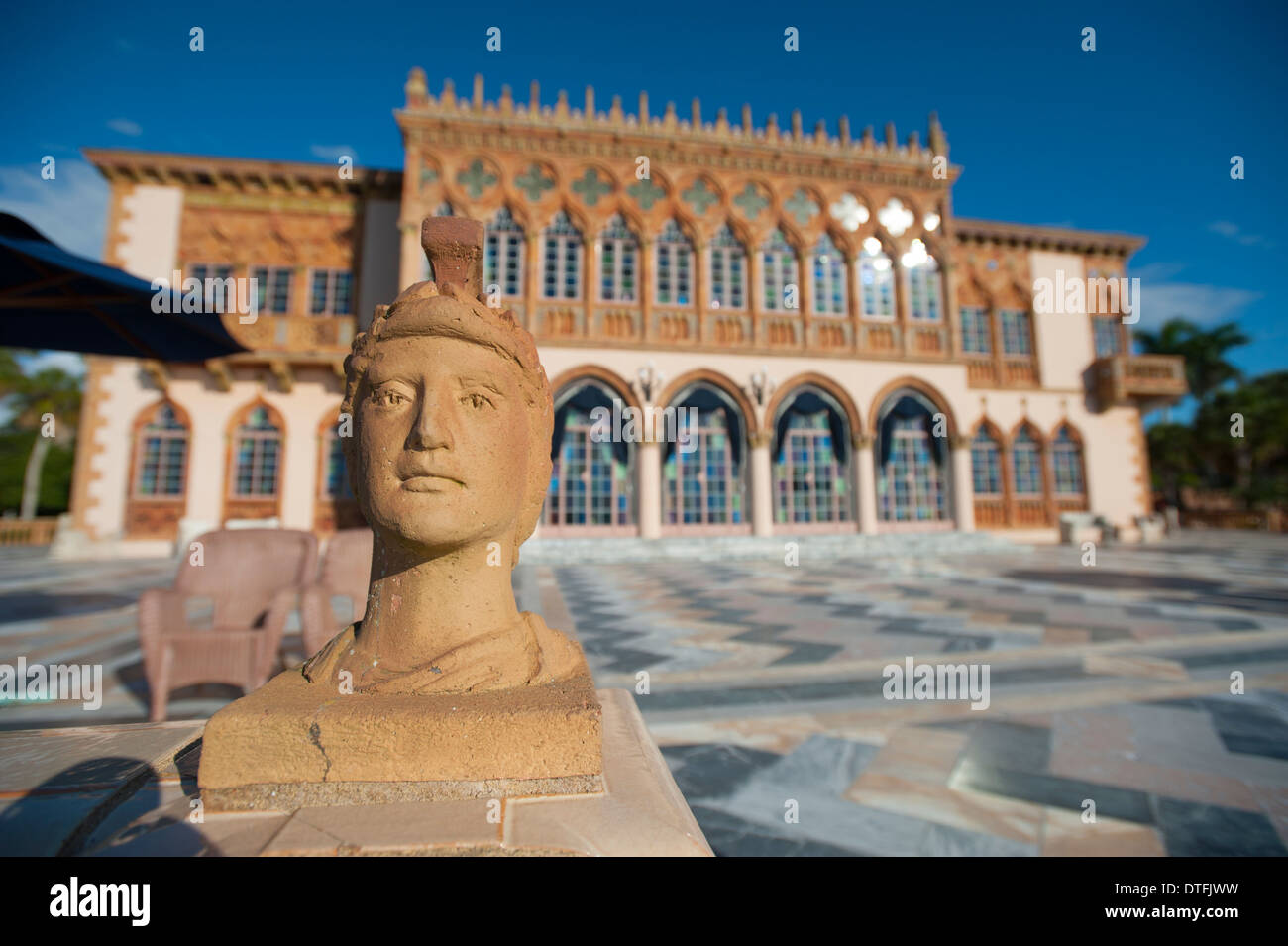 USA Florida FL Sarasota John Ringling Ca’ d’Zan Venetian style palace ...