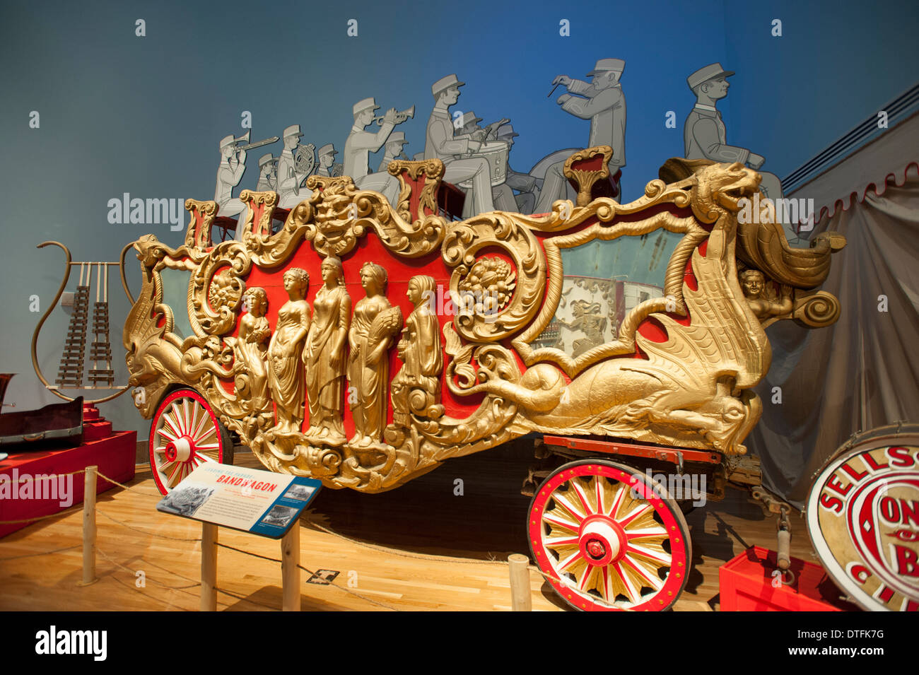 USA Florida Sarasota FL John Ringling Circus Museum vintage bandwagon ... USA Florida Sarasota FL John Ringling Circus Museum vintage bandwagon ...