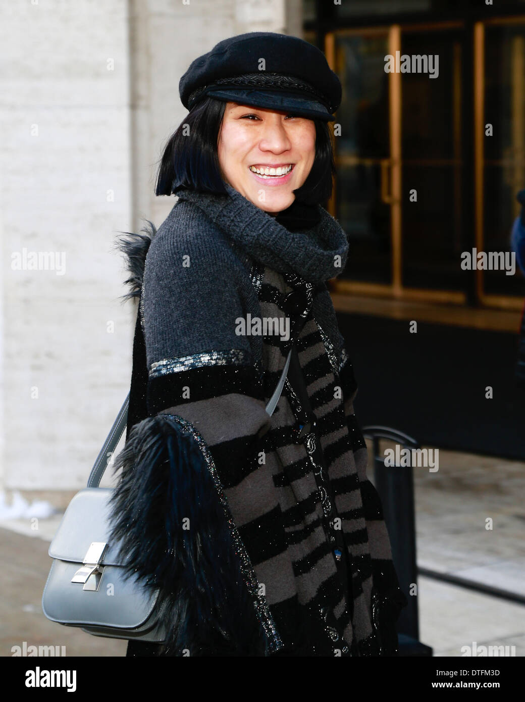 Eva Chen from Lucky Magazine arriving at the BCBG Max Azria runway show ...