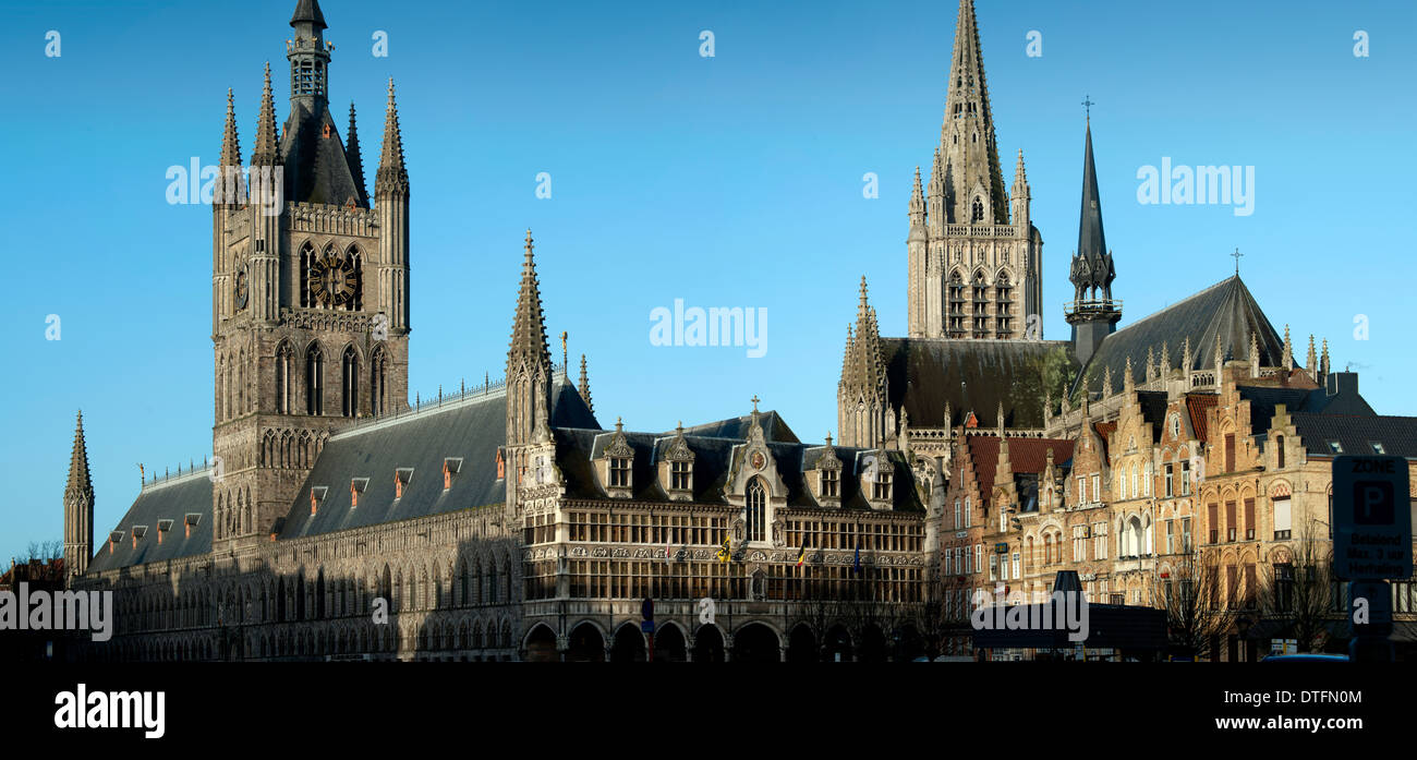 Ypres Cloth Hall (Dutch: Lakenhal or Lakenhalle), in Ypres ( Ieper ...